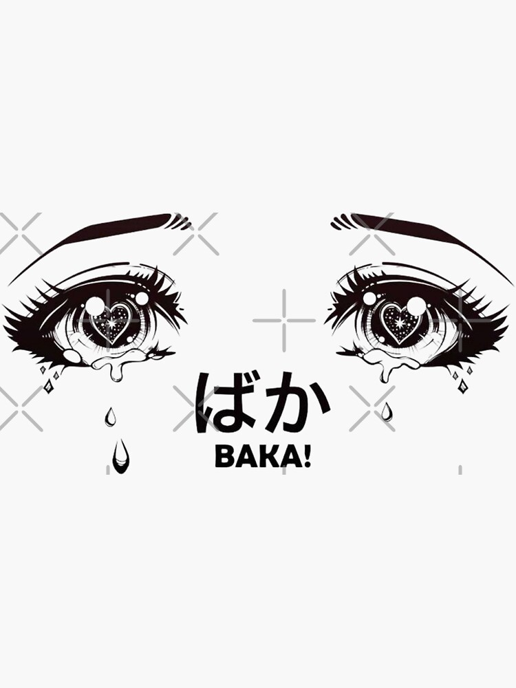 "Baka" Sticker for Sale by IncorrectPol | Redbubble