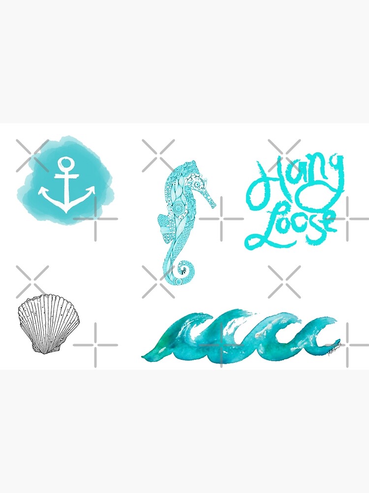 "Beachy Tumblr Stickers 2" Photographic Print for Sale by amandabrynn ...