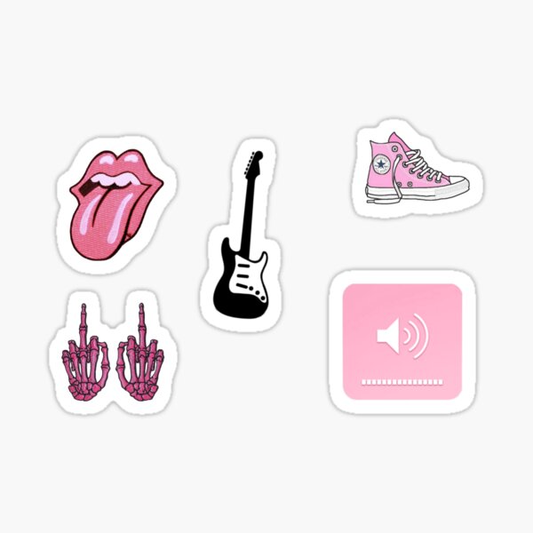 "Pink Punk Stickers" Sticker for Sale by amandabrynn | Redbubble