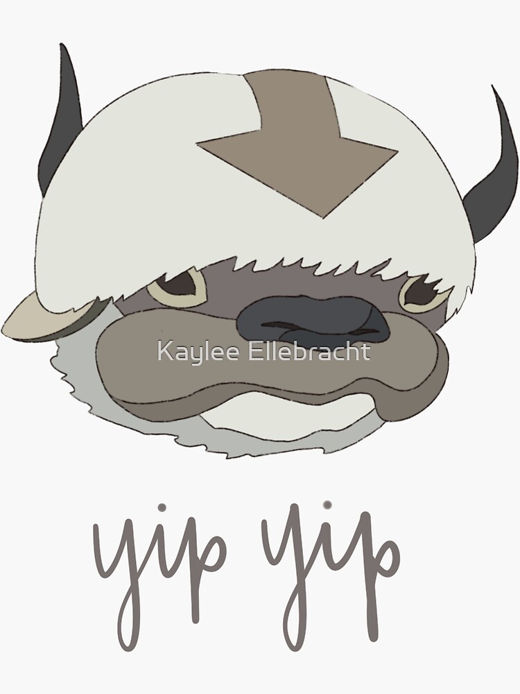 "Appa yip yip" Sticker by kellebracht | Redbubble