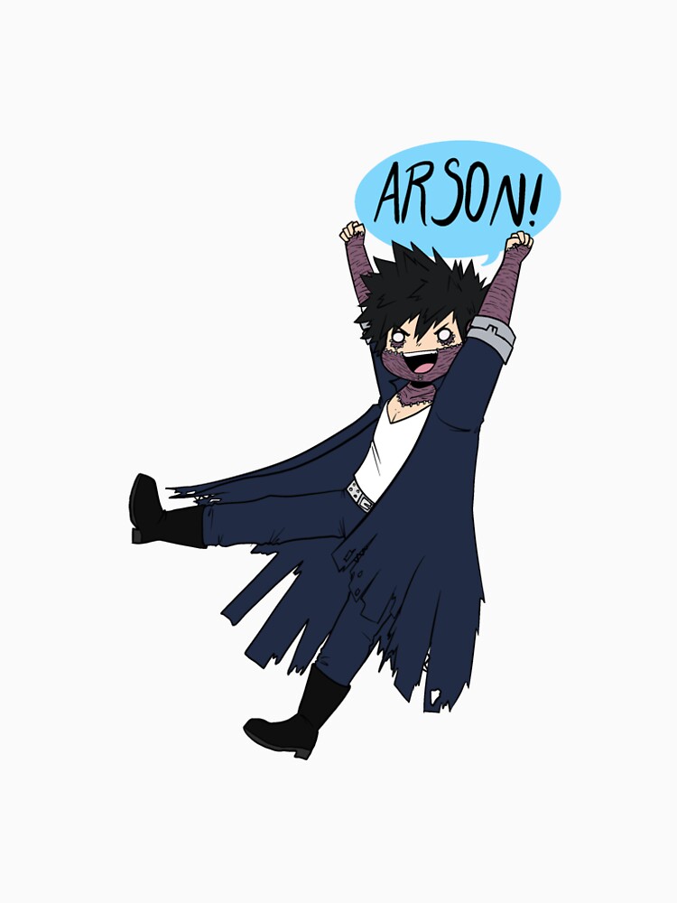 "Dabi “Arson” Design" T-shirt for Sale by thehalloqueen | Redbubble ...