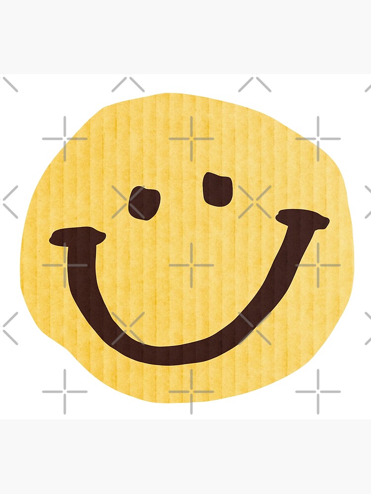 "CARDBOARD SMILEY FACE" Art Print for Sale by Glossypop | Redbubble