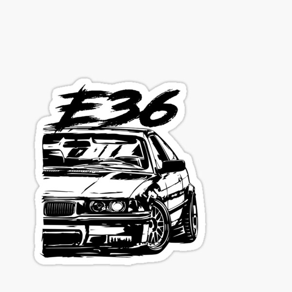 Sticker: E36 | Redbubble