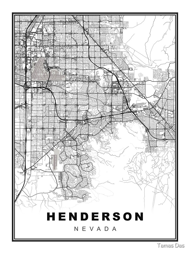 "Henderson Map" Sticker for Sale by sibudas | Redbubble