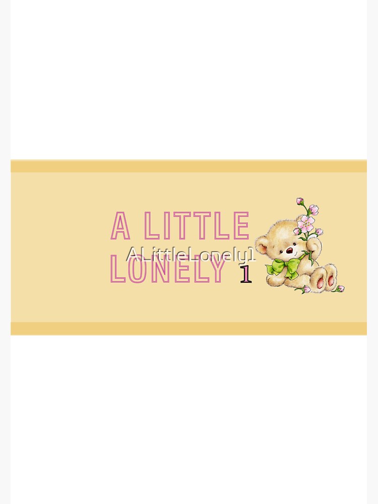 "A Little Lonely 1" Sticker by ALittleLonely1 | Redbubble