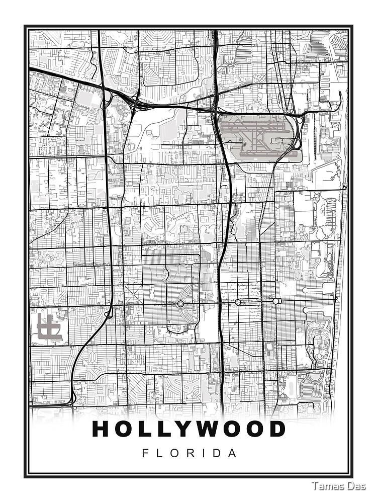 Map Hollywood Florida
