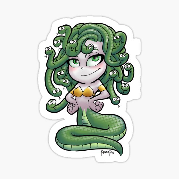 "Medusa" Sticker for Sale by MercenaryArt | Redbubble
