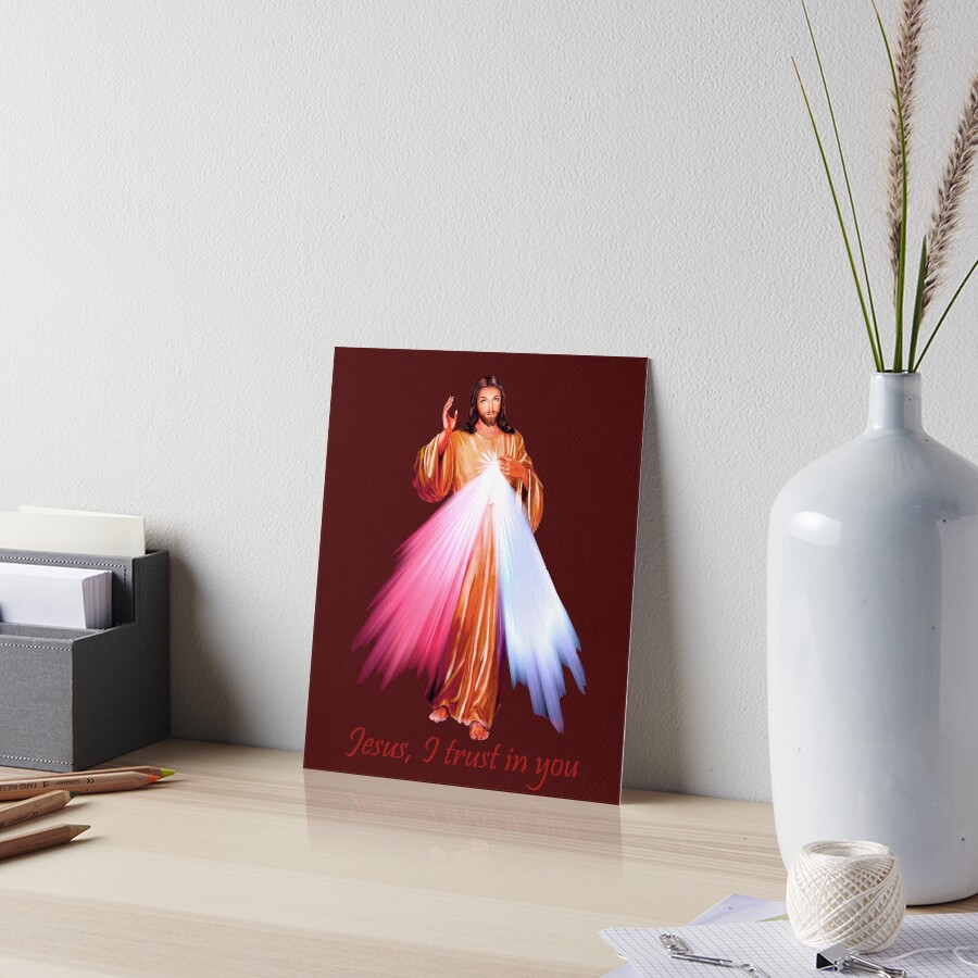 "Divine Mercy Image (transparent background design)" Art Board Print ...