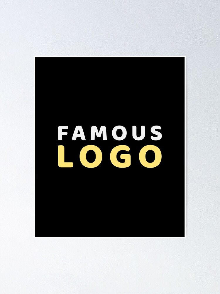 "Famous logo joke" Poster by CrazyHowCool | Redbubble