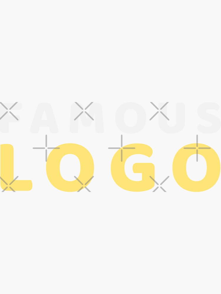 "Famous logo joke" Sticker for Sale by CrazyHowCool | Redbubble