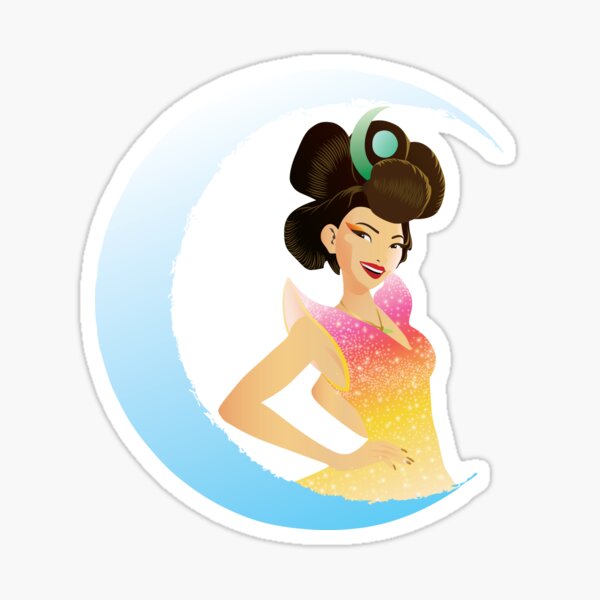 "Chang'e" Sticker for Sale by collectiarts | Redbubble