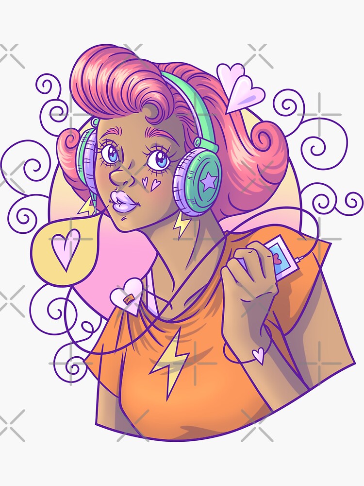 "Soft Vibes" Sticker by FizzyVee | Redbubble