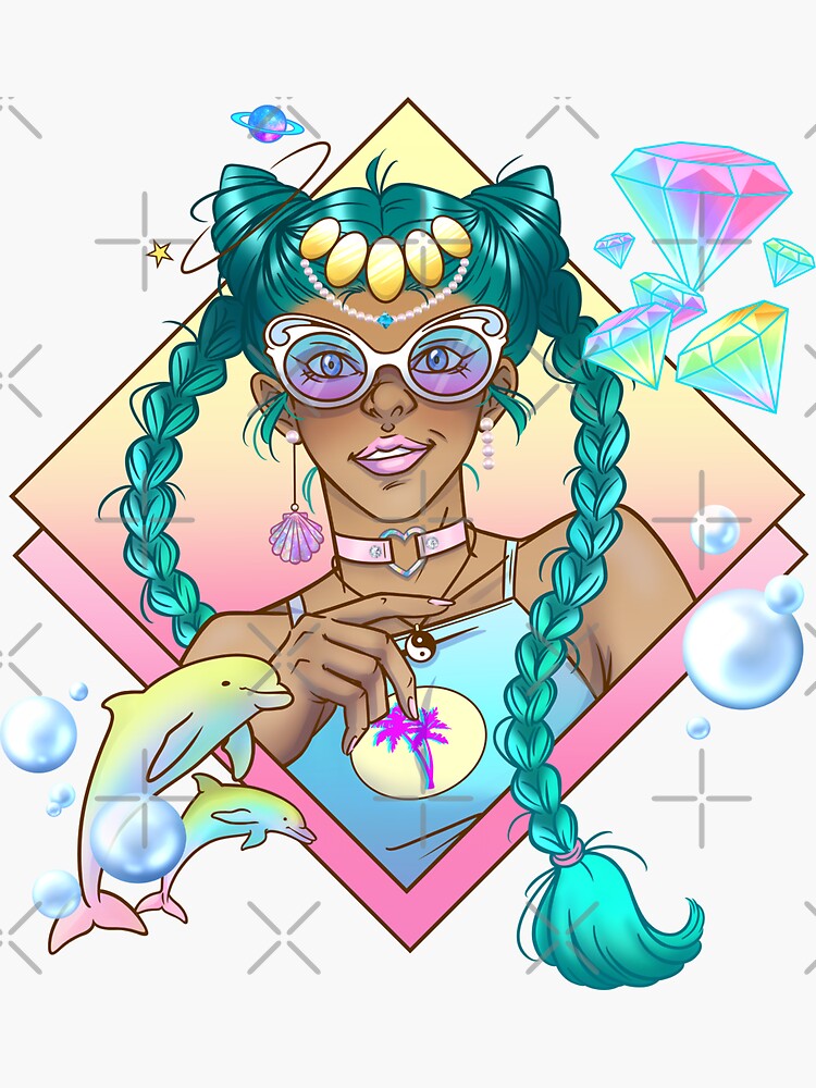 "Aesthetic Diamond" Sticker for Sale by FizzyVee | Redbubble