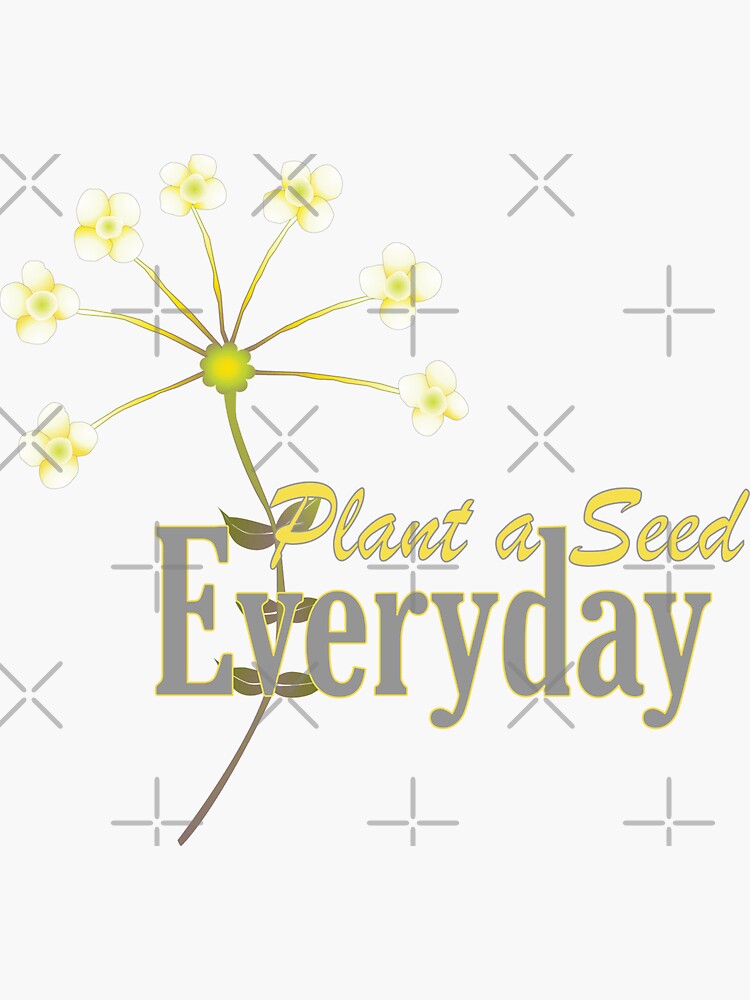 "Plant a Seed" Sticker for Sale by FlowerCloud | Redbubble