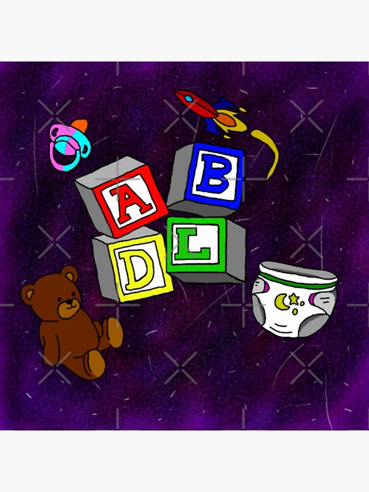 "ABDL Little Space Play Space" Sticker by Nonoba13 | Redbubble