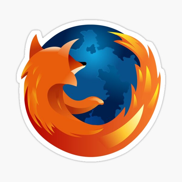 "Mozilla Firefox Logo " Sticker by dobuno717 | Redbubble