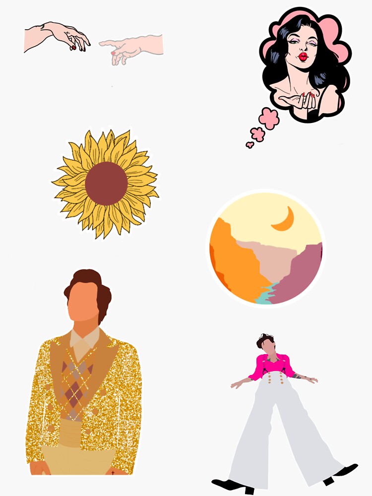 "fine line sticker pack, tracks 7-12" Sticker by ljs-lauren | Redbubble