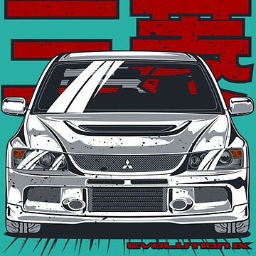 "Lancer Evo Lancer Evolution IX" Sticker for Sale by PreppieLook ...