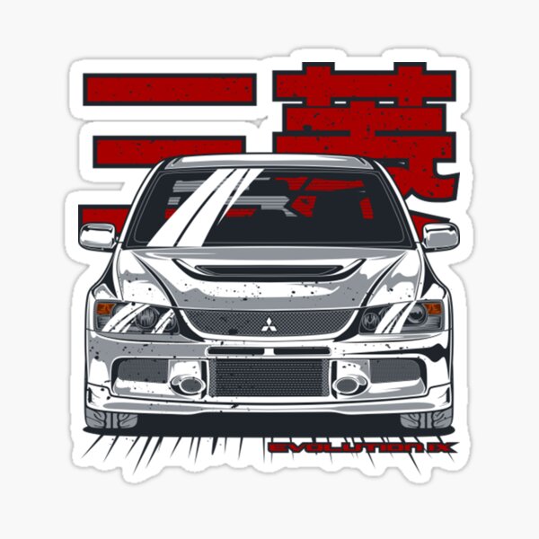 "Lancer Evo Lancer Evolution IX" Sticker for Sale by PreppieLook ...
