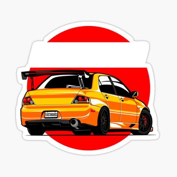 "Mitsubishi Evolution Mitsubishi Evolution" Sticker for Sale by ...