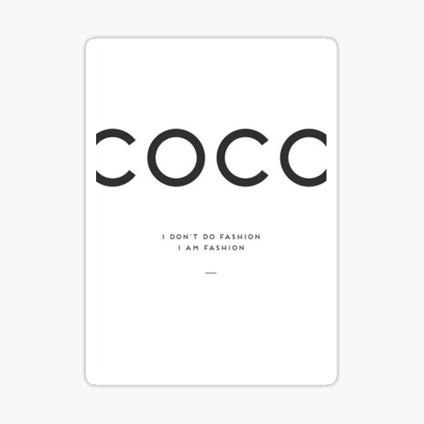 Coco Chanel Stickers | Redbubble