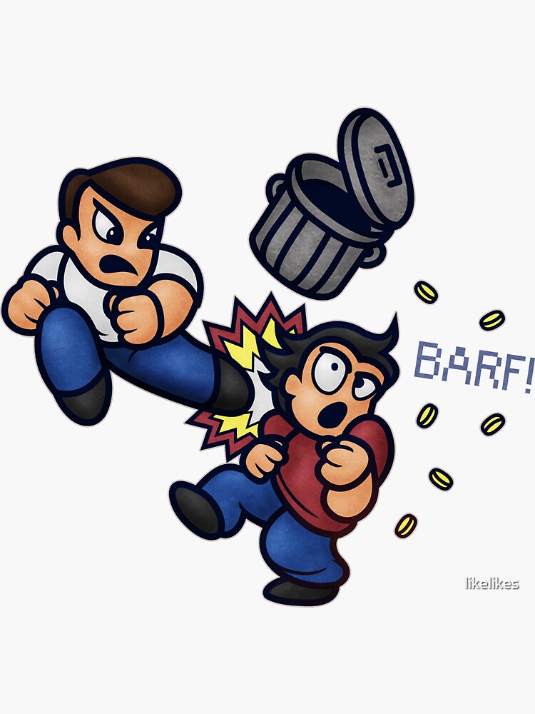 "River City Ransom Barf" Sticker for Sale by likelikes | Redbubble