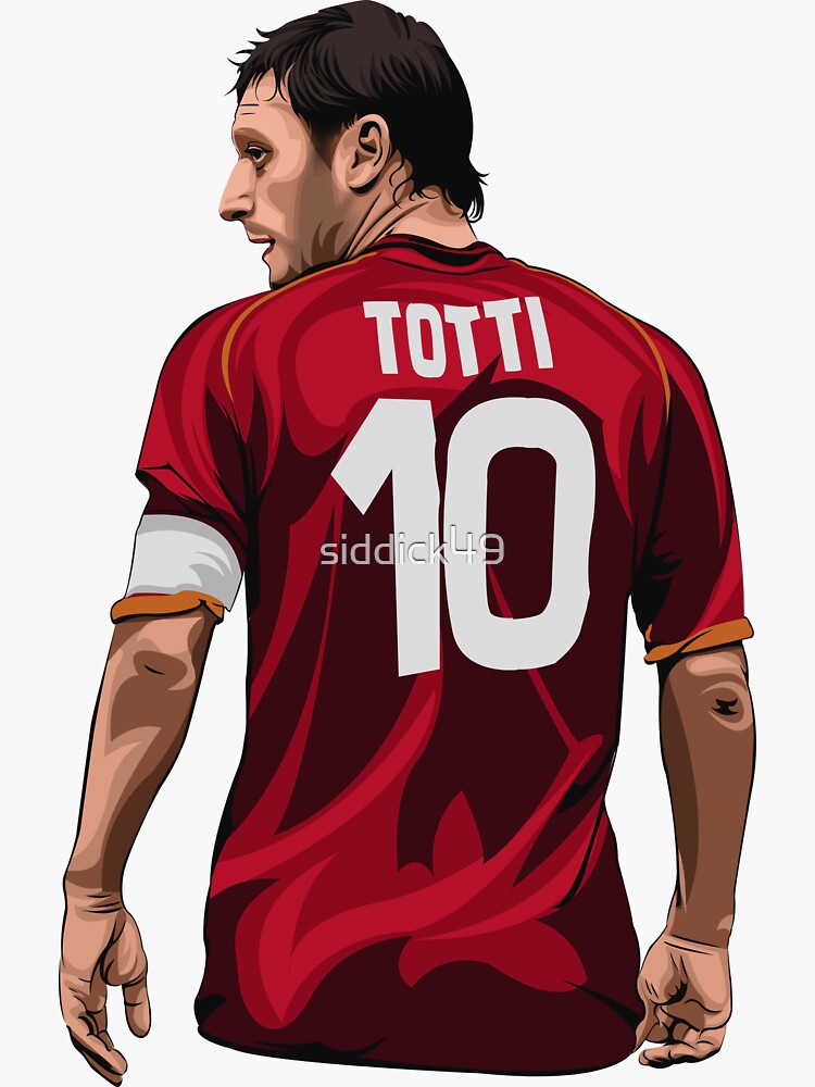 "Totti" Sticker for Sale by siddick49 | Redbubble