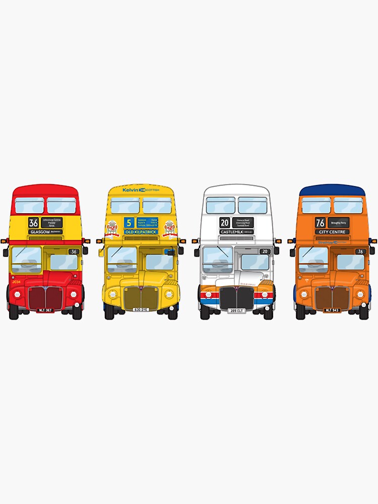 "Scottish Routemaster Bus Illustration Clydeside Kelvin Scottish ...