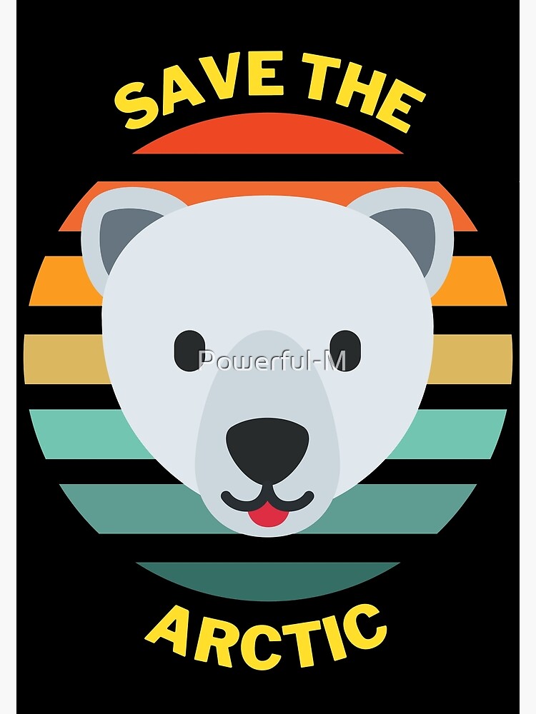 "Save the Arctic - Pastel colors background" Poster for Sale by ...
