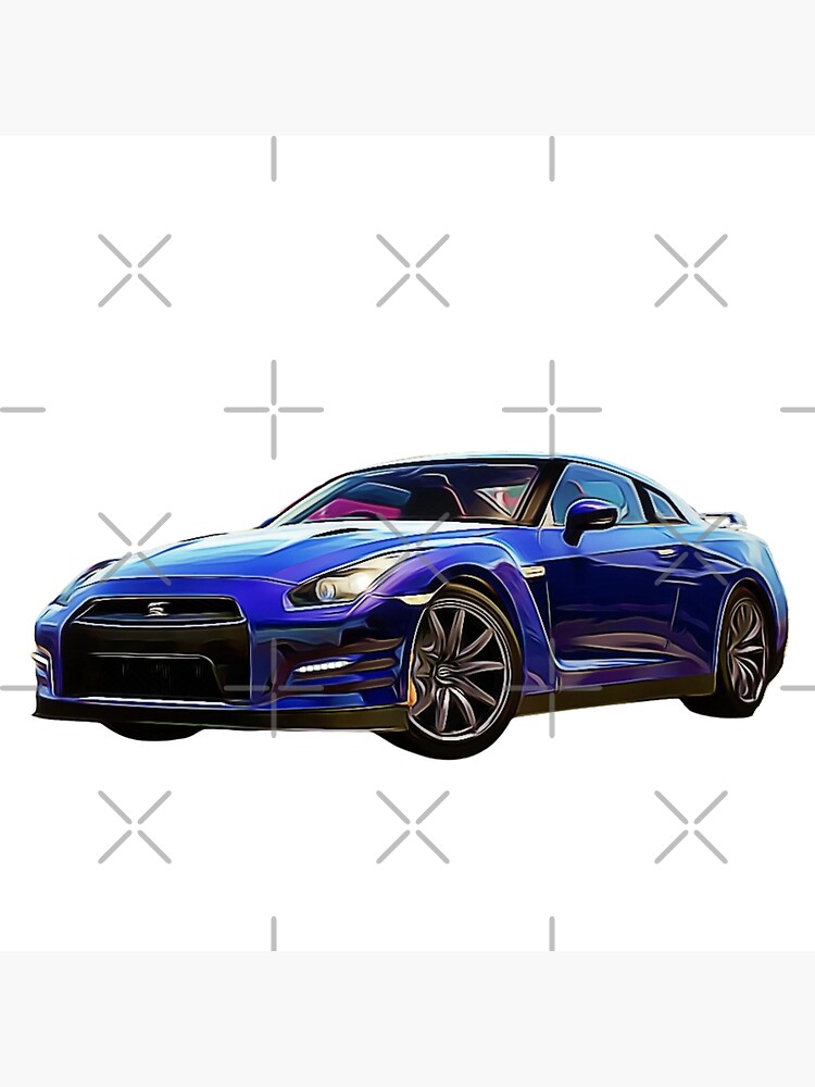 "GTR r35 Cartoon" Art Print by Auto-Prints | Redbubble