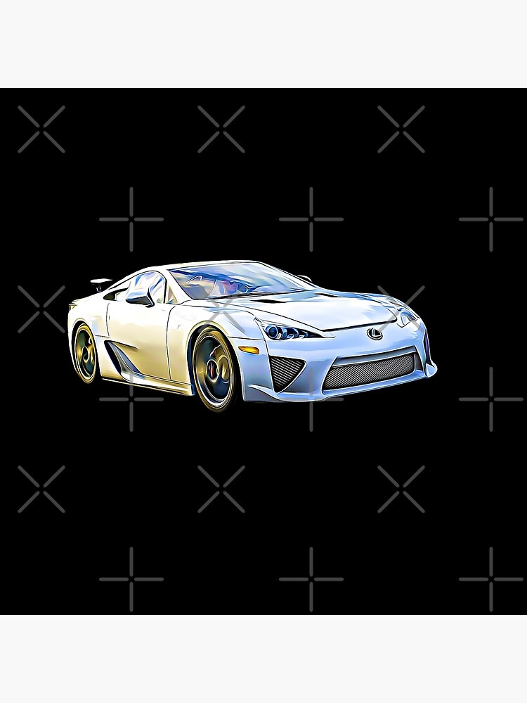 "Lexus LFA Cartoon Black" Poster by Auto-Prints | Redbubble