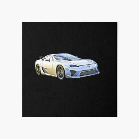 "Lexus LFA Cartoon Black" Art Board Print by Auto-Prints | Redbubble