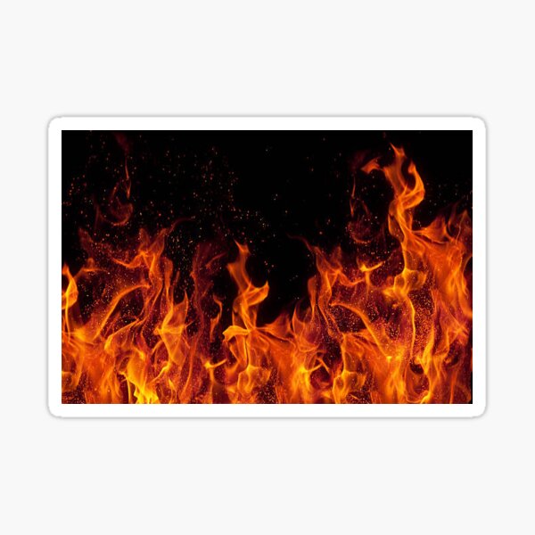 "FIRE" Sticker for Sale by Fab-design | Redbubble