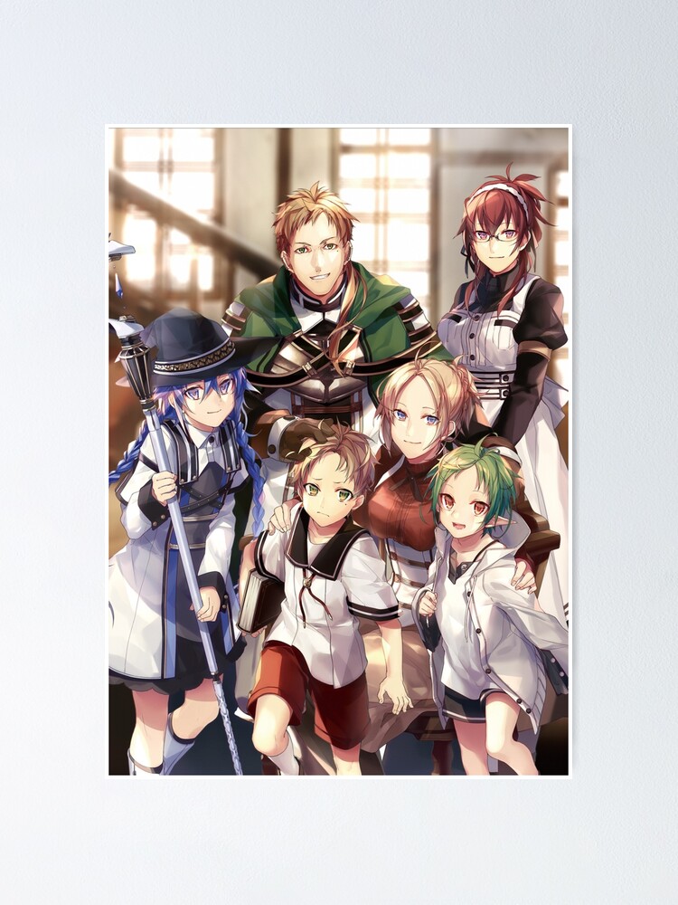 "jobless reincarnation " Poster for Sale by TrueYou | Redbubble