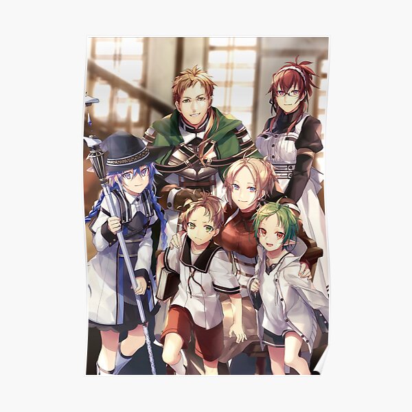 "jobless reincarnation " Poster for Sale by TrueYou | Redbubble