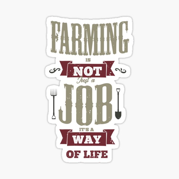 "Farming Design for a Farmer" Sticker for Sale by THaDesign | Redbubble