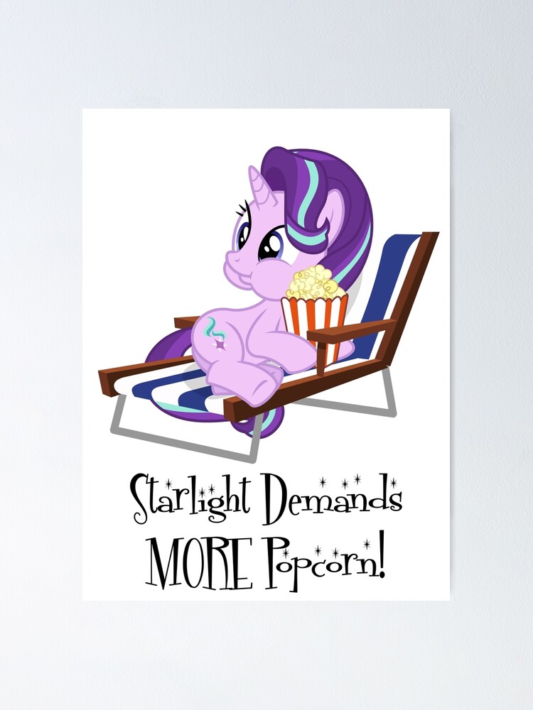 "Starlight Glimmer - Popcorn" Poster for Sale by Evil-Dragon | Redbubble