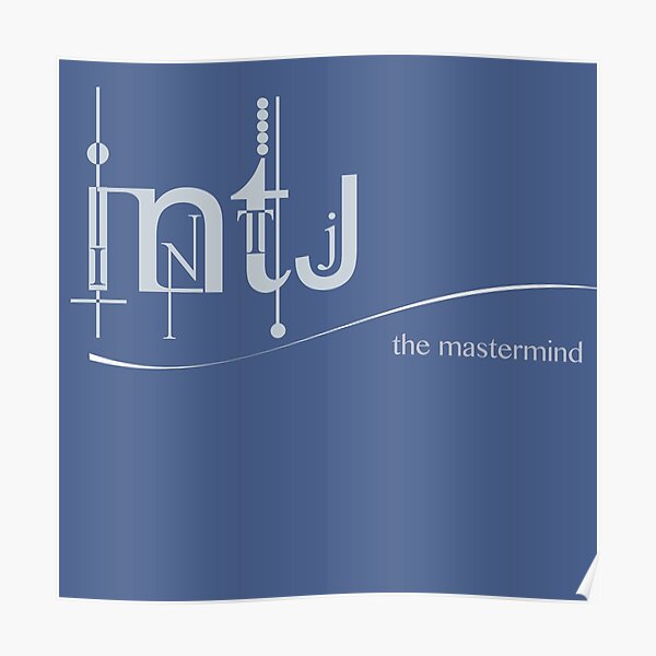 "INTJ - The Mastermind/ MBTI Logo" Poster for Sale by TheCurators ...