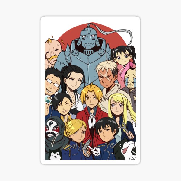 "Fullmetal Alchemist" Sticker for Sale by 32BlackRoses | Redbubble