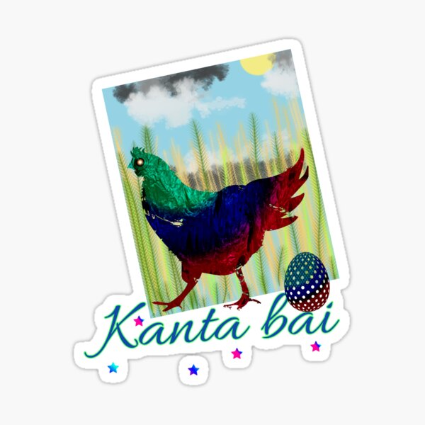 "Kanta art" Sticker for Sale by Yash5758 | Redbubble