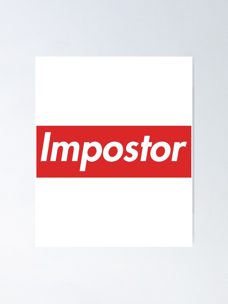 "Among us Impostor Box logo" Poster by HypePlugg | Redbubble