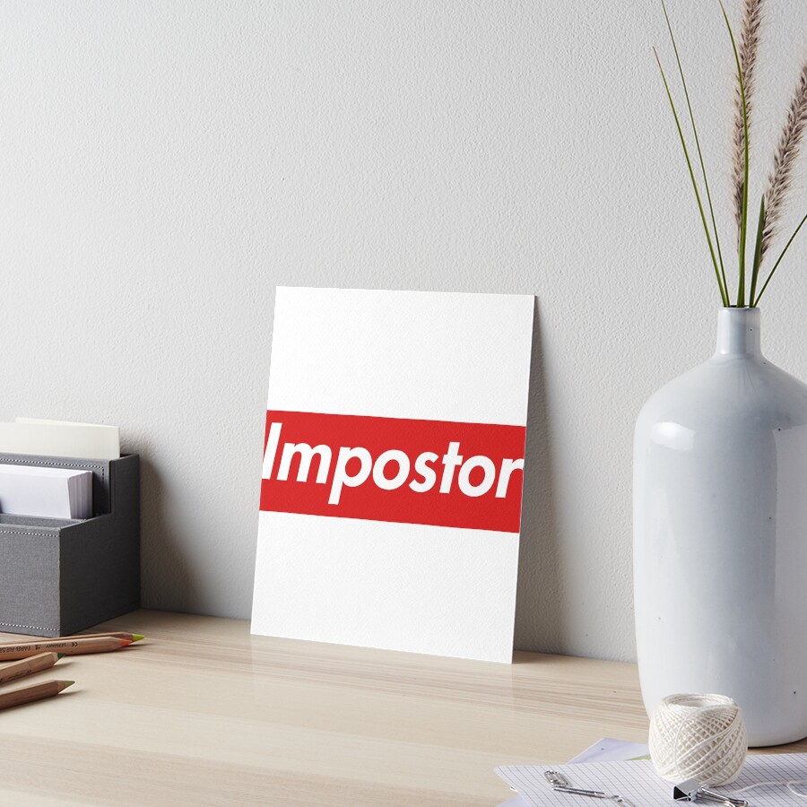 "Among us Impostor Box logo" Art Board Print for Sale by HypePlugg ...