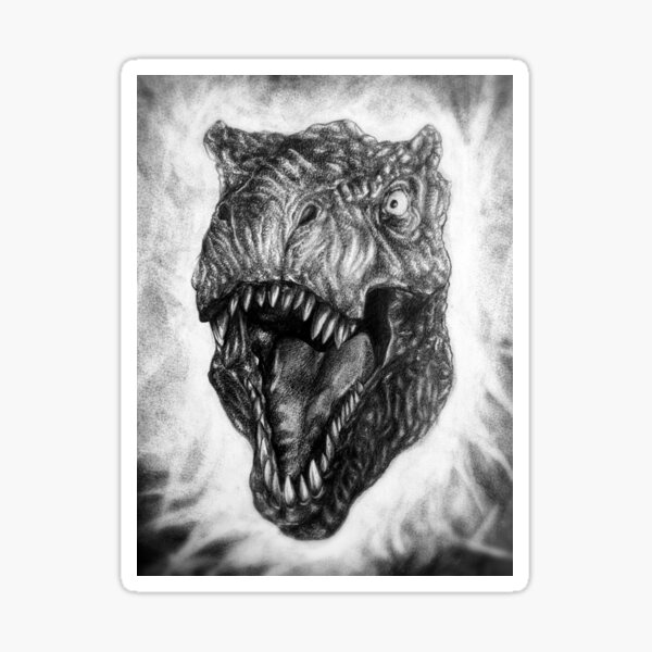 "King Lizard Tyrannosaurus Rex" Sticker by AlexBowman314 | Redbubble