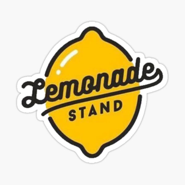"Lemonade Stand" Sticker for Sale by OldSchoolRetro | Redbubble