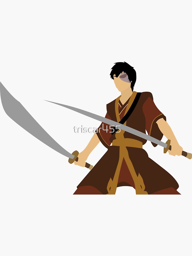 "Avatar The Last Airbender Zuko Minimalist Art Style" Sticker for Sale ...