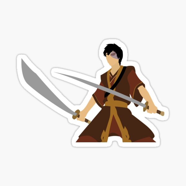 "Avatar The Last Airbender Zuko Minimalist Art Style" Sticker for Sale ...