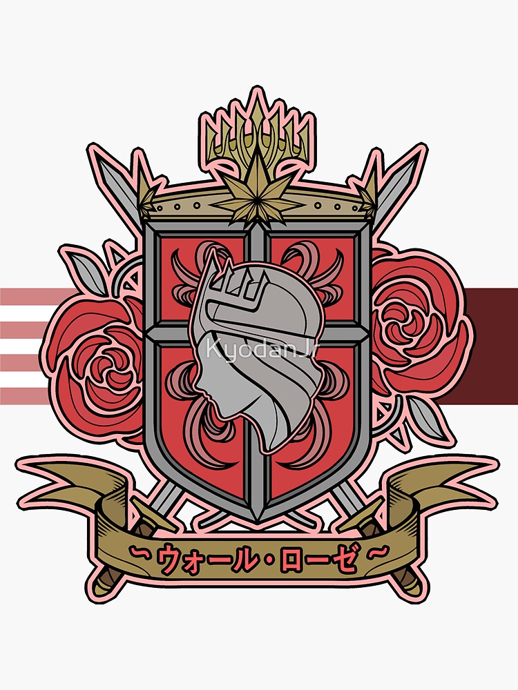 "Wall rose" Sticker for Sale by KyodanJr | Redbubble