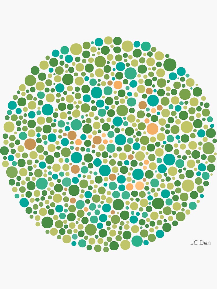 "Colour Blind Test no.2" Sticker for Sale by jondenby | Redbubble