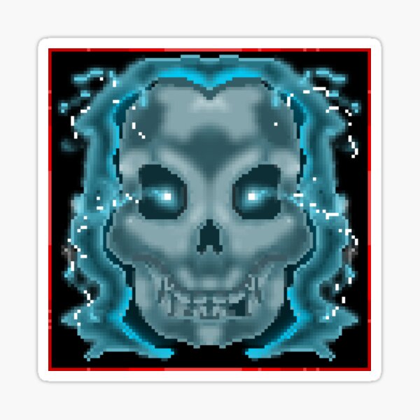 "Encounter: Wraith head PIXEL" Sticker for Sale by maloiko | Redbubble