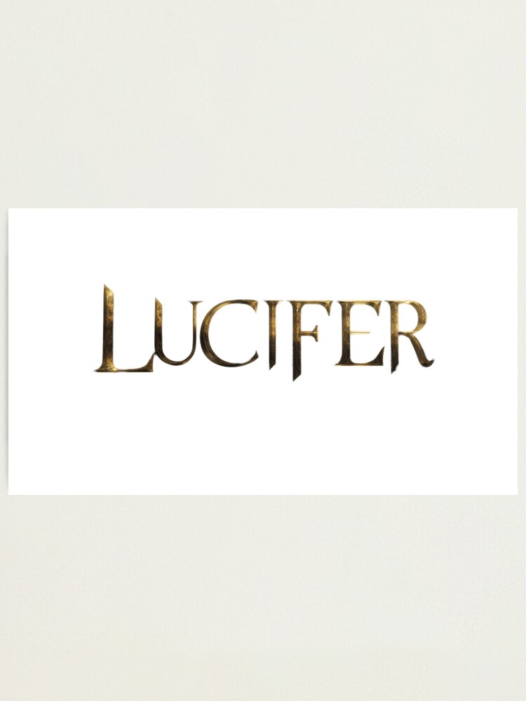 "LUCIFER logo" Photographic Print by MsLoriGD | Redbubble